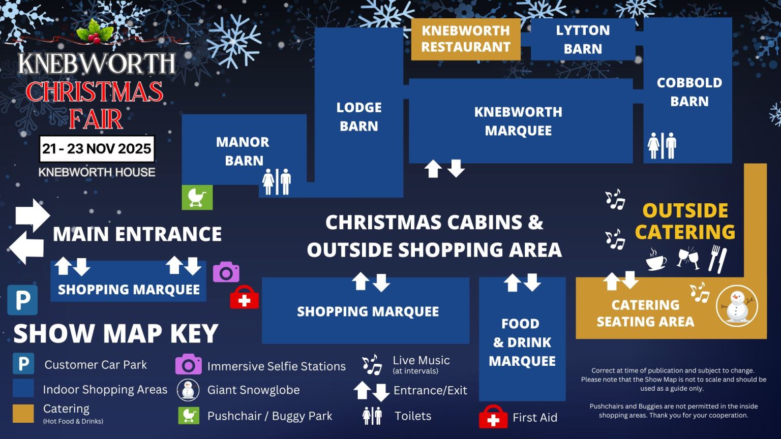 Download our 2025 Show Map - Knebworth Christmas Fair